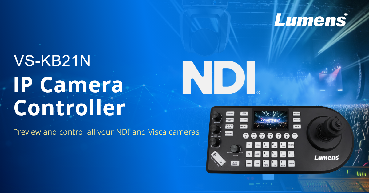VS-KB21N IP Camera Controller with NDI | Lumens