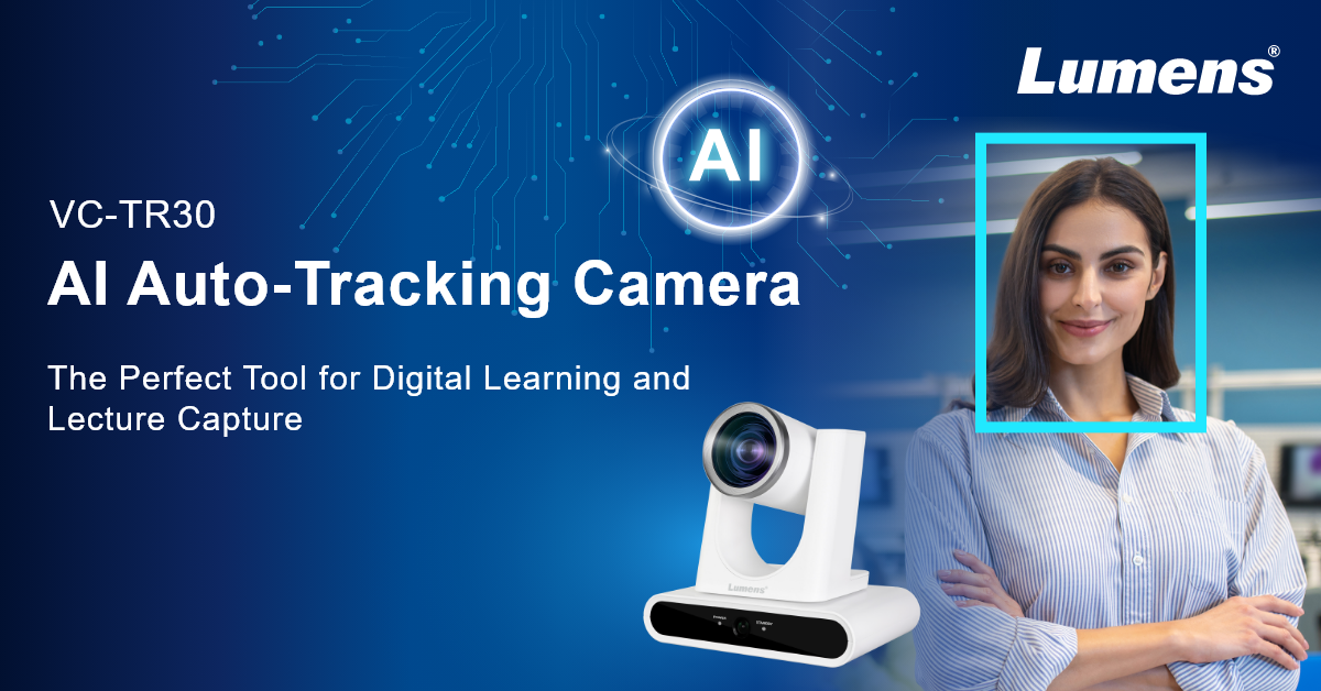 VC-TR30 AI Auto-Tracking Camera | Lumens